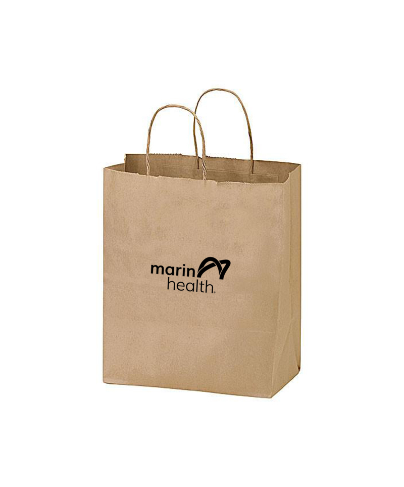 Natural Kraft Paper Shopper Tote Bag